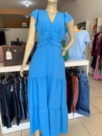 Vestido longo Azul Bebê único - Zê Modas Evangelica e Casual - Vestido Feminino - Magazine Luiza