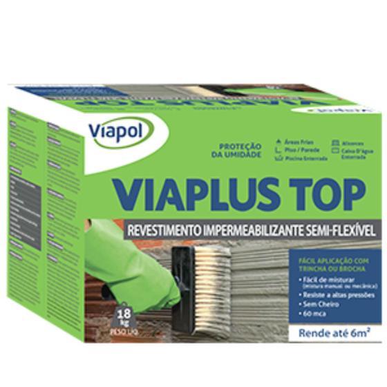 Viaplus 1000 Top 18kg Argamassa Impermeabilizante Viapol ...