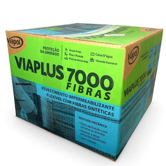 Viaplus 7000 Fibras Argamassa Polimérica 18kg Viapol ...