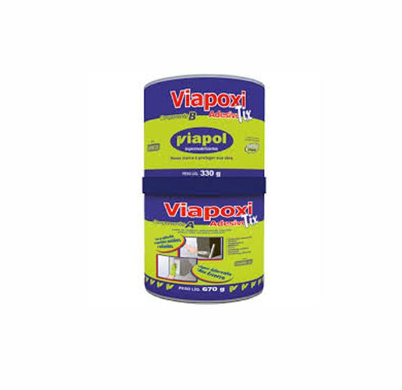 Viapol Adesivo Estrutural Viapoxi Tix Alta Visco 1 Kg - Adesivo Epóxi ...
