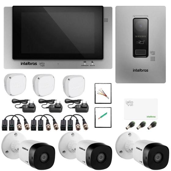 Video Porteiro Wi-Fi Touch Allo Wt7 Intelbras 3 Camera Extra - Vídeo ...