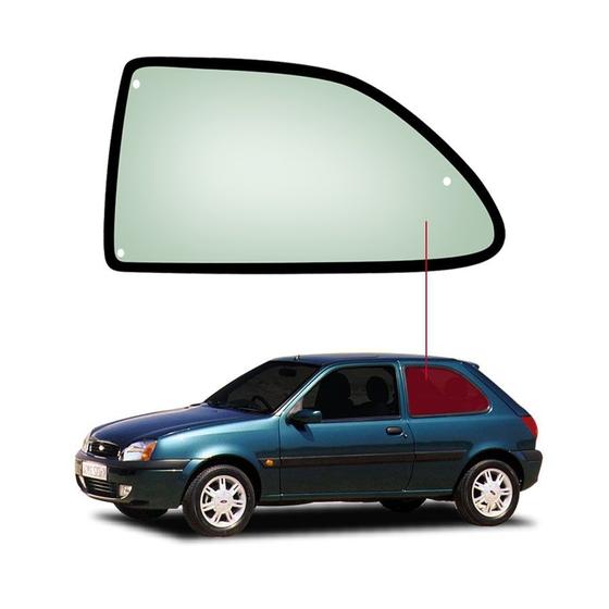 Vidro Janela Móvel Traseira Esquerda Ford Fiesta 1996 a 2001 Fanavid ...