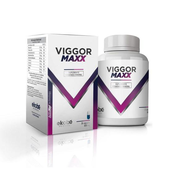 Viggor Maxx Suplemento 30 Cápsulas - EKOBE - Vitaminas A-Z - Magazine Luiza