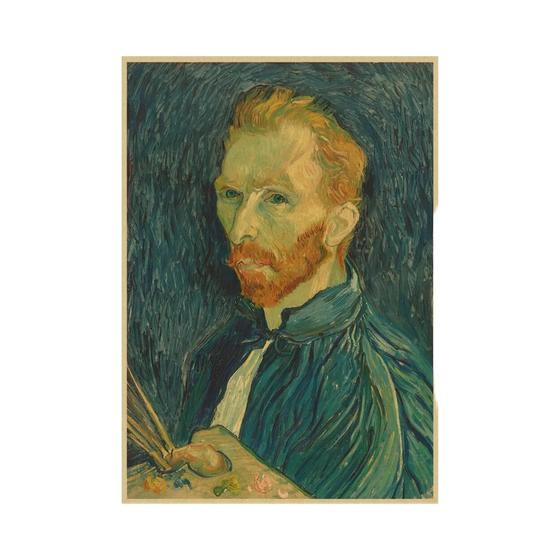 Vincent Van Gogh Leonardo Da Vinci Lona Cartaz Casa Arte Da Parede Sala ...