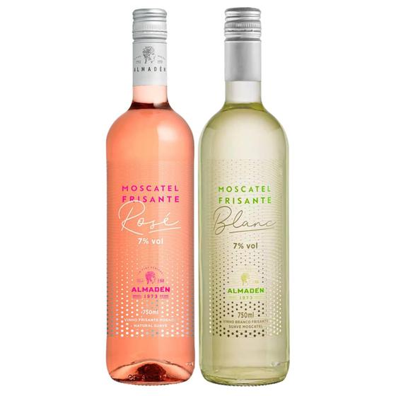 Vinho Almadén Frisante Moscatel Suave Kit Branco Rosé 750ml - Vinho ...