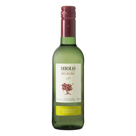 Vinho Brasileiro Branco MIOLO Seleção Chardonnay Viognier Garrafa 375ml ...