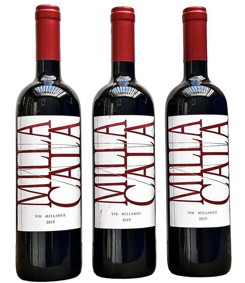 Vinho Chileno Milla Cala Kit com 3 Garrafas Oferta - Viña Vik - Vinho ...