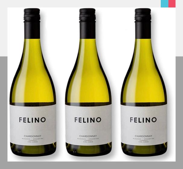 Vinho Felino Chardonnay Kit com 3 Garrafas Oferta - Viña Cobos - Vinho ...