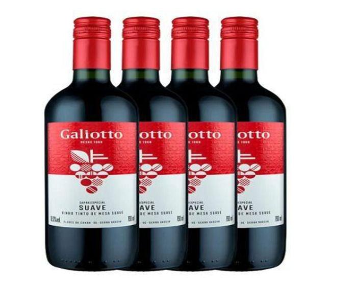 Vinho Galiotto Tinto Suave 1L - Fabricante - Vinho - Magazine Luiza