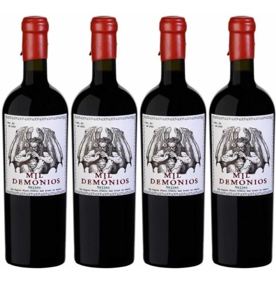 Vinho Mil Demonios Malbec 750ml - Caixa C/4 Unidades - Sin Reglas Wines ...