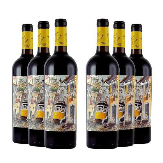 Vinho Porta 6 Tinto Português 750Ml - Kit 6 Unidades - Vinho - Magazine ...