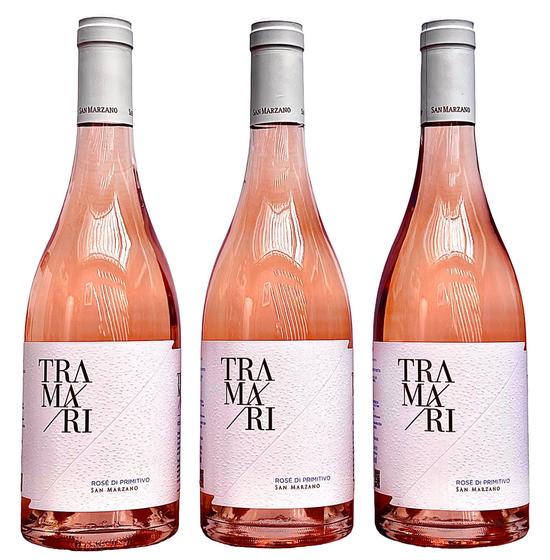 Vinho San Marzano Tramari Primitivo Rose Kit com 3 Garrafas Oferta ...