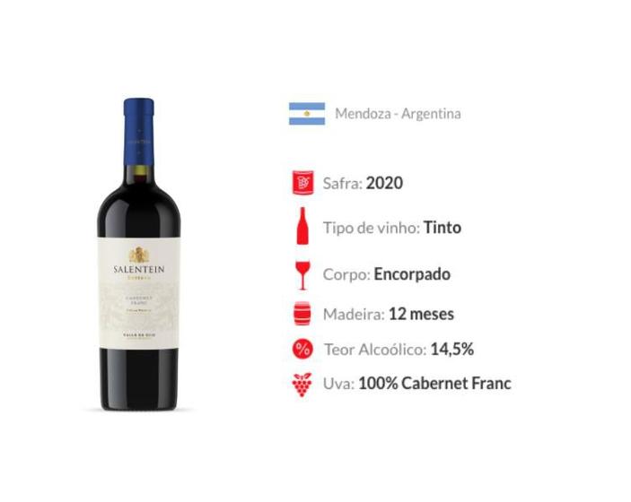 Vinho Tinto Argentino Salentein Reserva Cabernet Franc 750ml - Vinho - Magazine Luiza