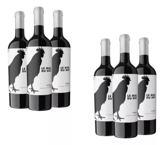 Vinho Tinto Le Mal Du Bec Malbec 2020 Kit 6 Unidades - Vinícola: Bodega ...