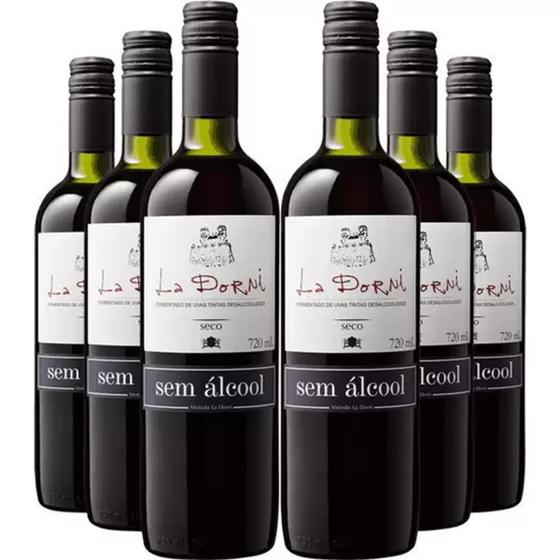 Vinho Tinto Sem Alcool La Dorni Tinto Meio Seco 750ml Kit 6u - Vinho ...