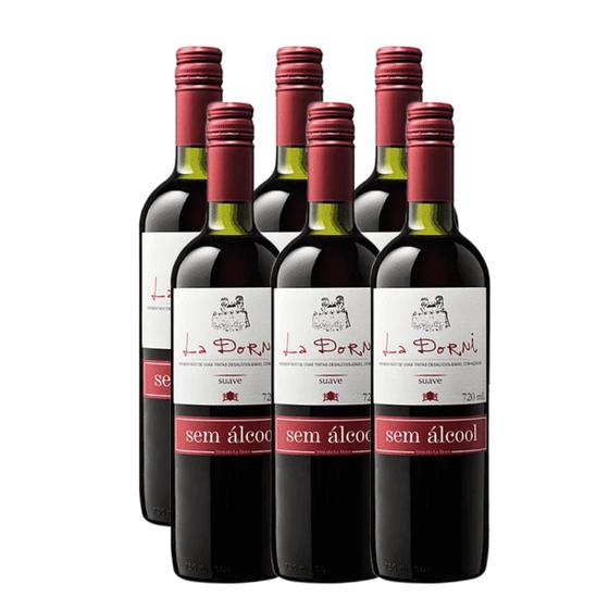 Vinho Tinto Sem Alcool La Dorni Tinto Suave 750ml Kit 6 Und - Vinho ...