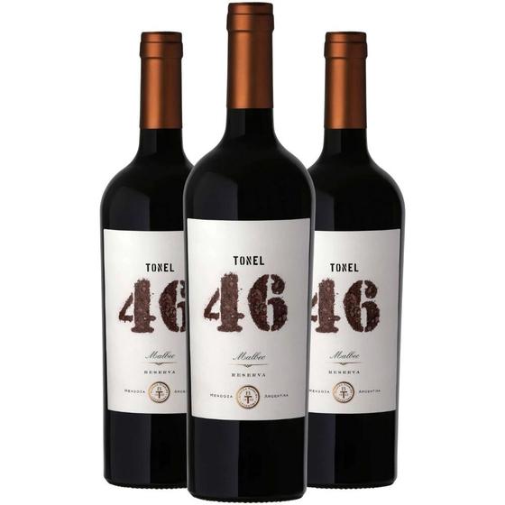 Vinho Tinto Tonel 46 Reserva Cabernet Sauvignon 750ml (3 unidades ...