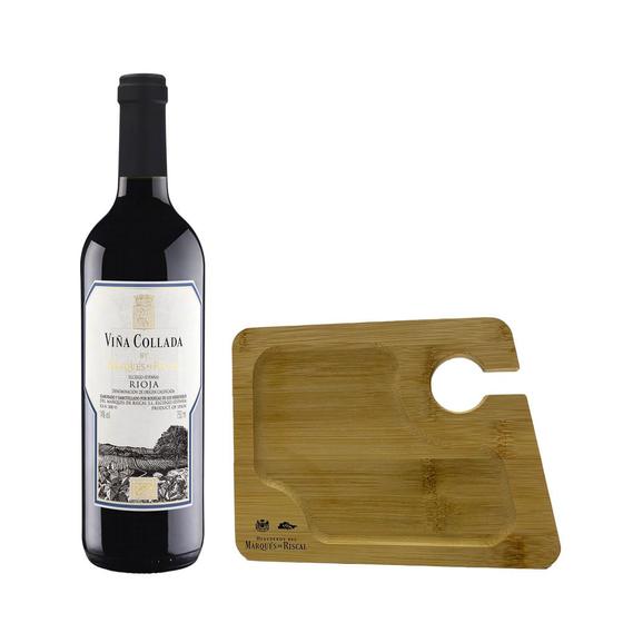 Vinho Vina Collada Marques de Riscal 01 Gf 750 ml e 01 Tabua de ...
