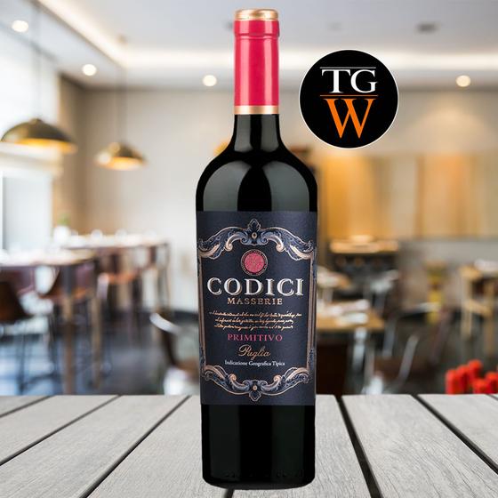 Vinto tinto italiano Codici Masserie Primitivo Puglia 750ml - Vinho ...