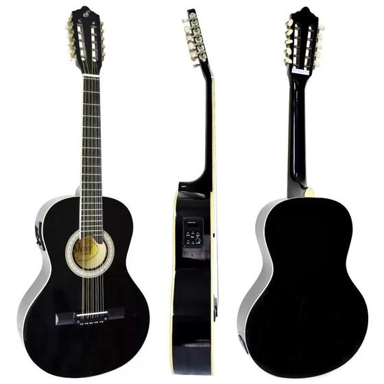 Viola Caipira Eletrica Giannini Vs14 Eqbk Preta - Violino e Viola de ...