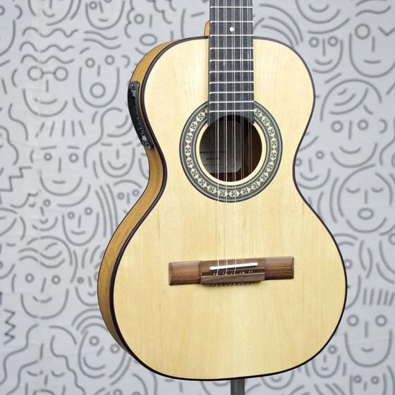 Viola Caipira Rozini RV 154 AT.F.I Cintrurada Eletrica Fosco Natural ...