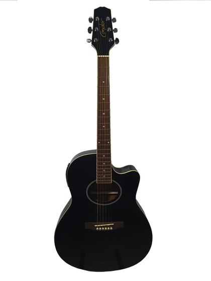 Violão Condor Eletroacústico CS85 BK Preto Aço - Violão - Magazine Luiza
