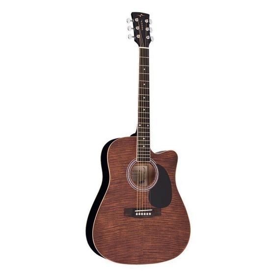violao folk acustico cutaway vogga vck371 mf aco com tensor bi ...