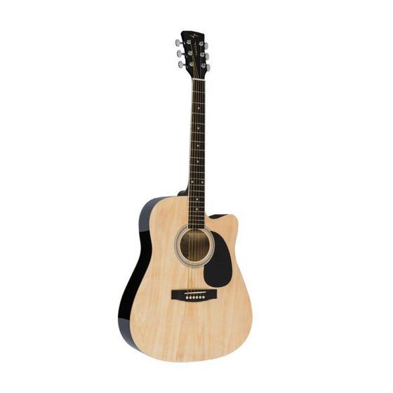 violao folk acustico cutaway vogga vck371 nt aco com tensor bi ...