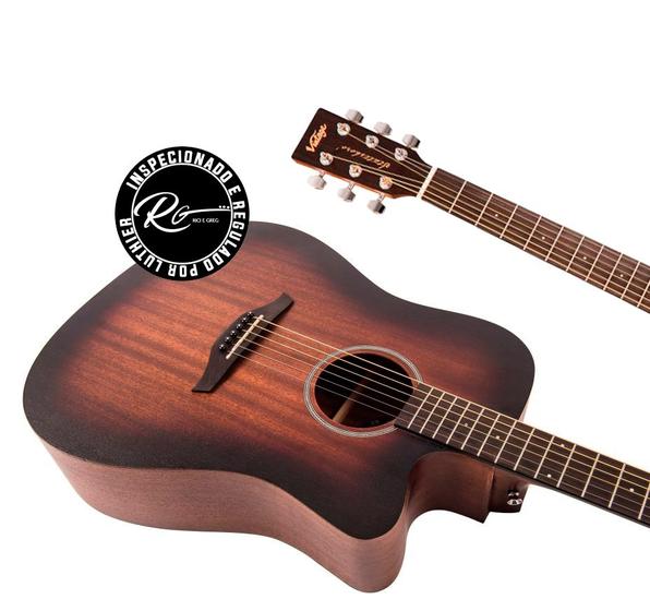 Violao vintage eletroacustico ve440wk vtg folk fosco - Violão ...