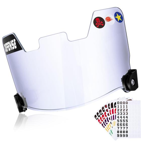 Viseira Universal Copkim para Capacete de Futebol - com Adesivos e ...