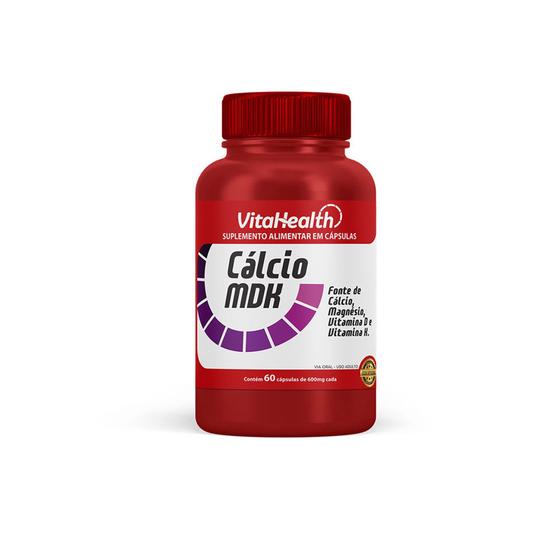 VitaHealth Cálcio MDK 60 Cápsulas - Cálcio - Magazine Luiza