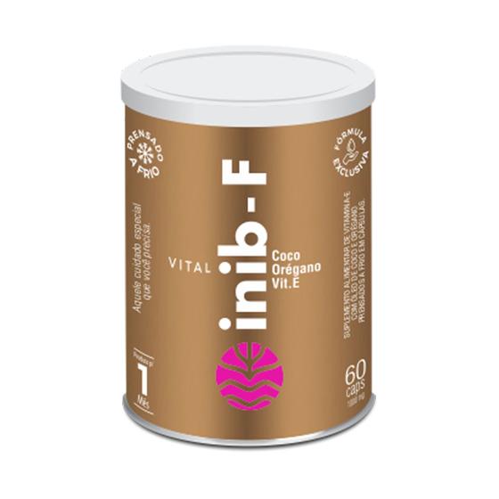 Vital inib f: vitamina e - com óleo de coco e orégano 60 cáps - Vital ...