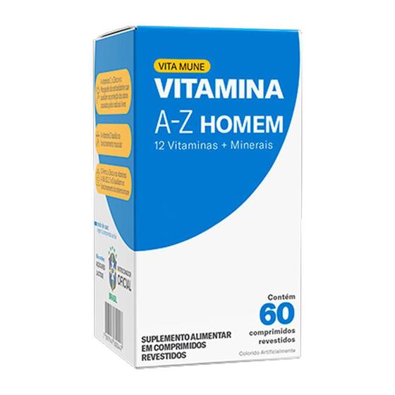 Vitamina A A Z Homem Vita Mune - 60 Capsulas - Cimed - Multivitamínico ...