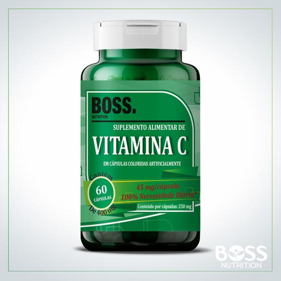 Vitamina C 250 mg 60 cápsulas - Boss Nutrition - Vitaminas A-Z ...
