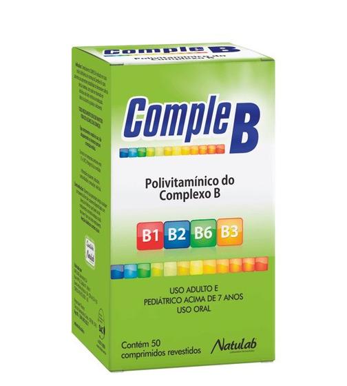 Vitamina Complexo B C/50 Comprimidos Revestidos - Natulab - Vitaminas A-Z - Magazine Luiza