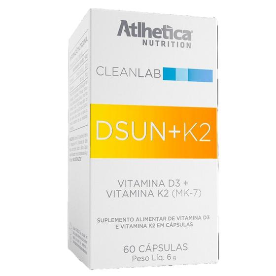 Vitamina D 1000UI por Capsula Cleanlab Dsun + K2 60 Caps - Atlhetica ...