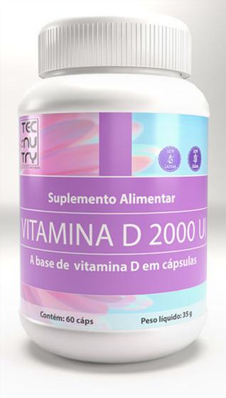 Vitamina D 2000 UI 60 cápsulas - Tecnutry - Vitaminas A-Z - Magazine Luiza
