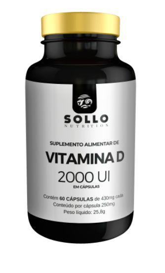 Vitamina D 2000UI - 60 Cápsulas - Sollo Nutrition - Vitaminas A-Z ...
