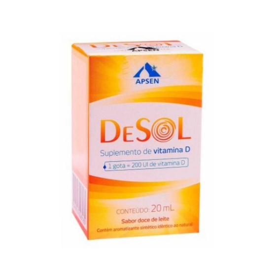 Vitamina D 200Ui Desol Solução Com 20Ml - Vitaminas A-Z - Magazine Luiza