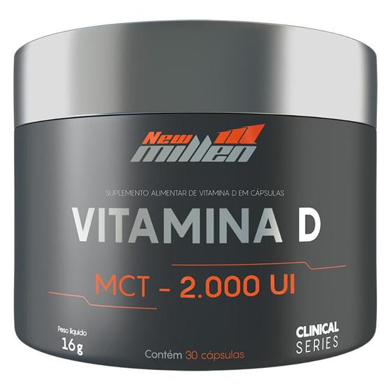 Vitamina D Mct 2.000 Ui New Millen - 30 Cáps - Vitaminas A-Z - Magazine Luiza