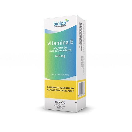 Vitamina E 400 Mg 30 Ca Gel Biolab - BIOLAB SIM - Vitaminas A-Z ...