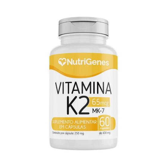 Vitamina K2 - 400 mg - 60 CÁP - Nutrigenes - Vitaminas A-Z - Magazine Luiza