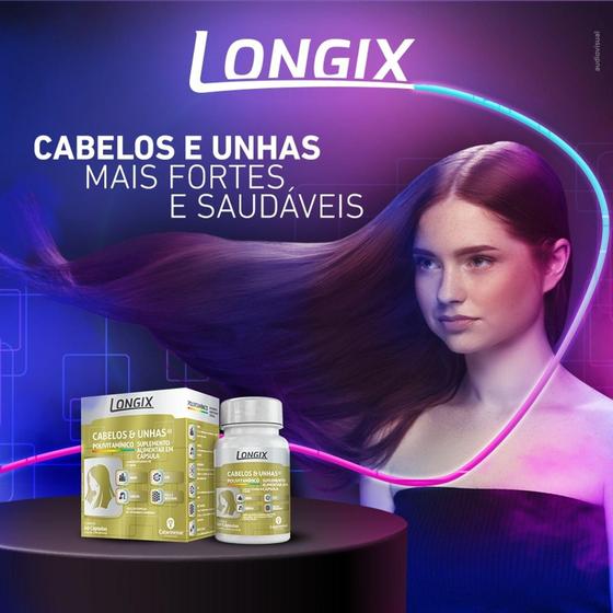 Vitamina longix cabelos & unha 60 cápsulas - 60 capsulas ...