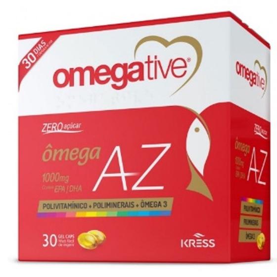 Vitamina Omegative de A a Z com Ômega - 30 Cápsula - Kress - Vitaminas ...