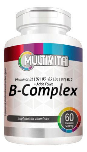 Vitaminas Complexo B 60 Cápsulas 500mg - Flora Nativa - Complexo B ...