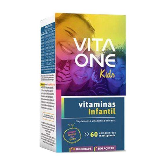VITAONE KIDS 60cpr MASTIGAVEL LARANJA LIMAO UVA - One Farma - Vitaminas ...