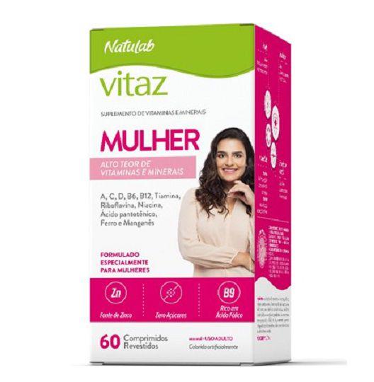 Vitaz AZ Mulher 60 Capsulas Natulab Imunidade Energia - No Magalu ...