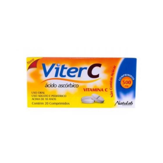Viter C 500Mg Com 20 Comprimidos - Natulab - Vitaminas A-Z - Magazine Luiza