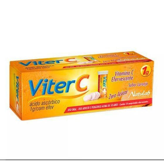 Viter C Efervescente 1G C/10 Comp Natulab - Vitaminas A-Z - Magazine Luiza
