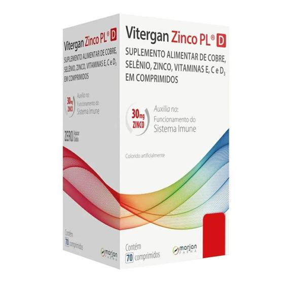 Vitergan zinco pl d com 70 comprimidos - MARJAN - Vitaminas A-Z ...